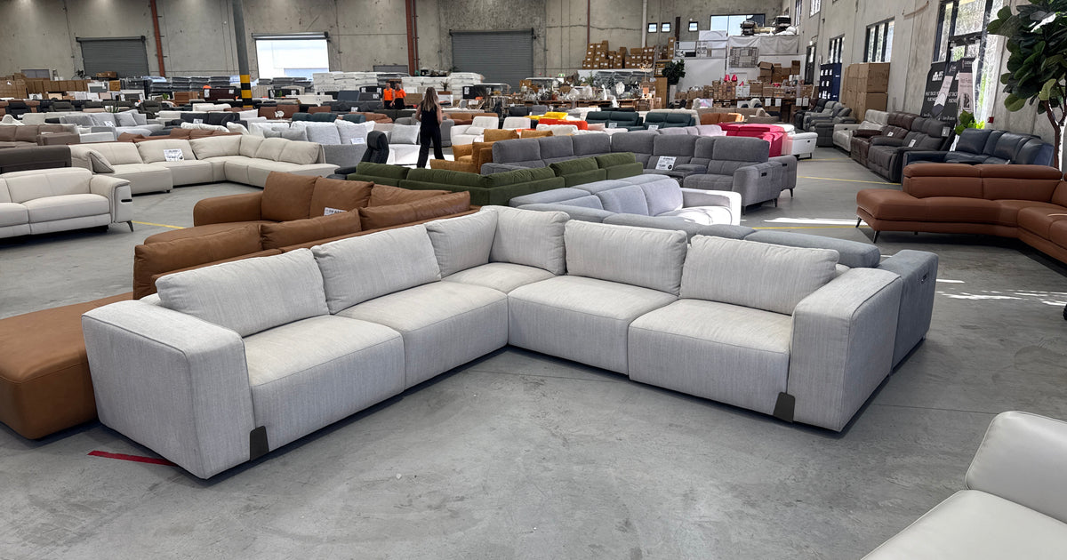 HTL-A0342 Modular Corner Suite - Frost Grey - Floor Stock– Warehouse ...