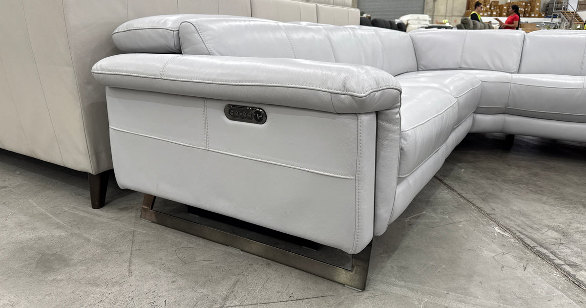 RS-B0369-PR RHF Chaise Suite with Electric Recliner - Light Grey ...