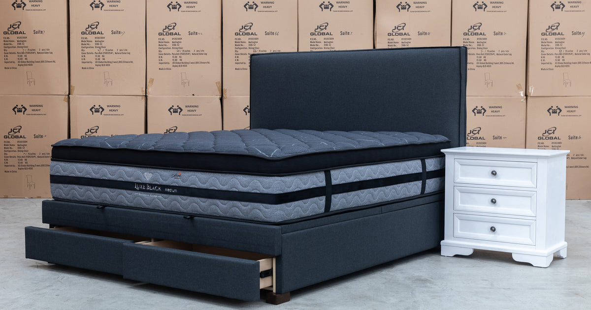 Hayman Gas Lift Upholstered Bed | Warehouse Furniture Clearance