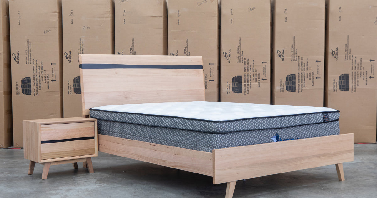Porto Messmate King Bed with Resin Insert– Warehouse Furniture Clearance