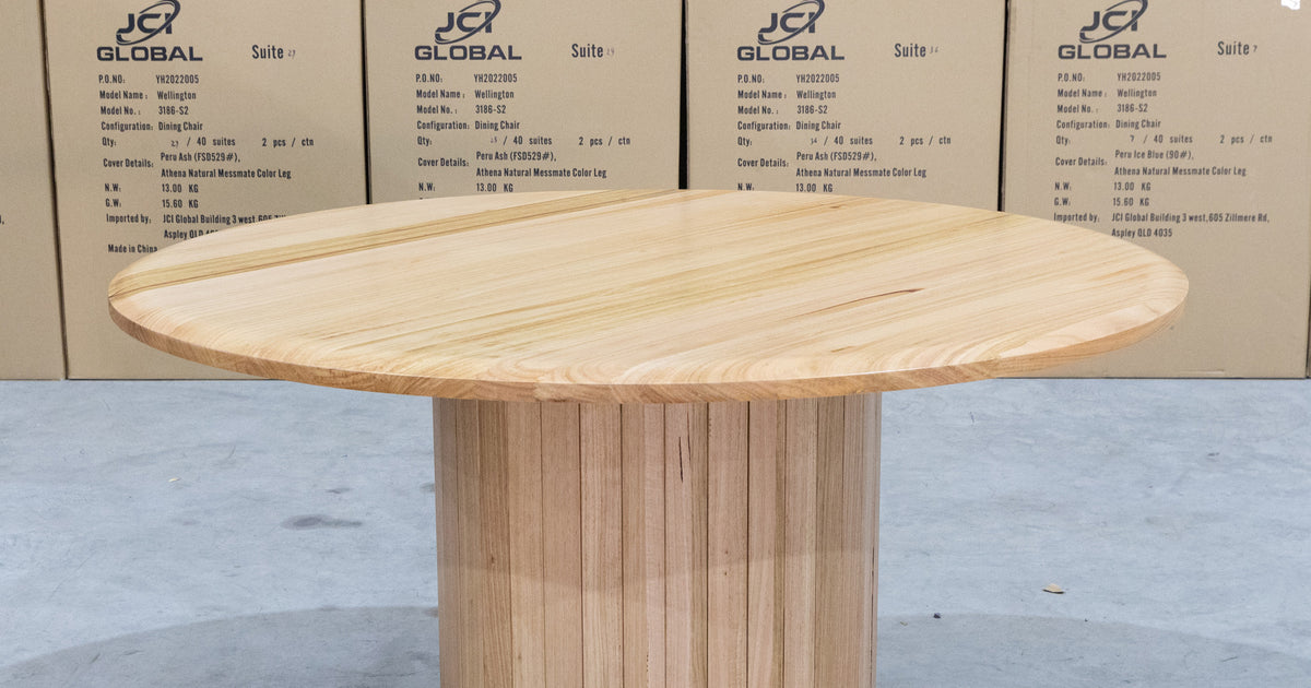 Semillon New Zealand Ash 135cm Round Dining Table - Natural - Available ...
